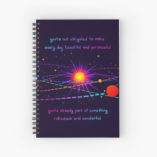 Spiral Notebook "You're Already Part of Something Ridiculous and ...