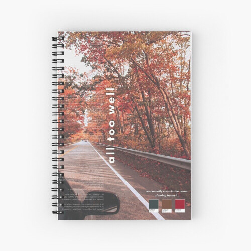 Spiral Notebook All Too Well (Taylor's Version) Taylor Swift - Red ...