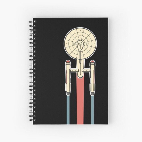 Spiral Notebook USS Enterprise Star Trek A5 120 Pages on OnBuy