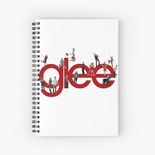 Spiral Notebook glee logo with the cast A5 120 Pages on OnBuy