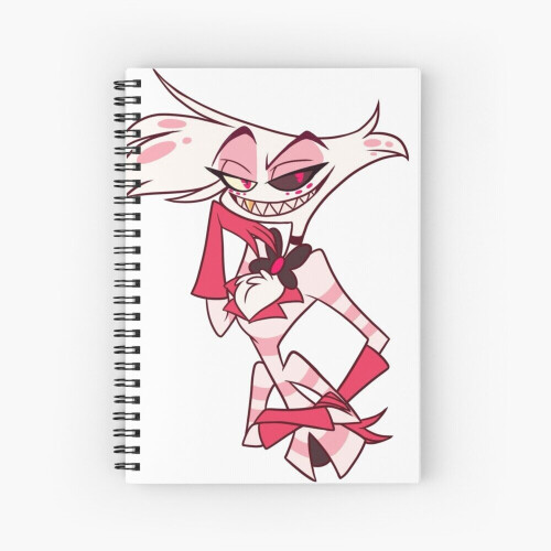 Spiral Notebook hazbin hotel angel dust sticker more A5 120 Pages on OnBuy