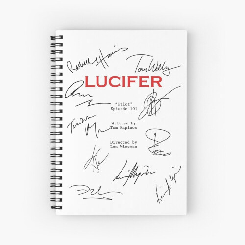 Spiral Notebook Lucifer Script A5 120 Pages on OnBuy