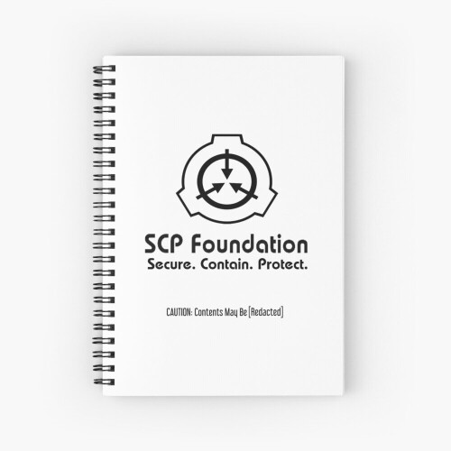 Spiral Notebook SCP Foundation: Contents May Be [Redacted] A5 120 Pages ...