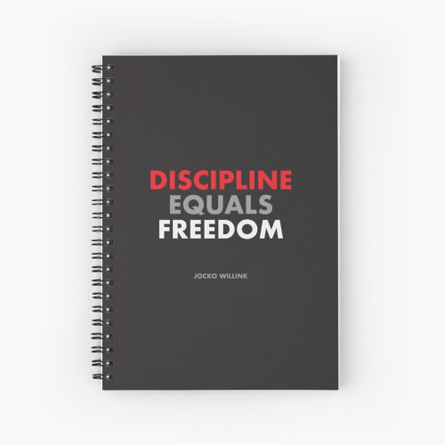 Spiral Notebook "Discipline Equals Freedom" Jocko Willink A5 120 Pages ...