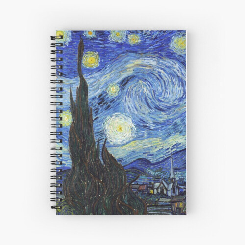 Spiral Notebook Vincent van Gogh - Starry Night A5 120 Pages on OnBuy