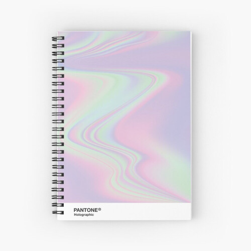 Spiral Notebook H.I.P.A.B - Holographic Iridescent Pantone Aesthetic ...