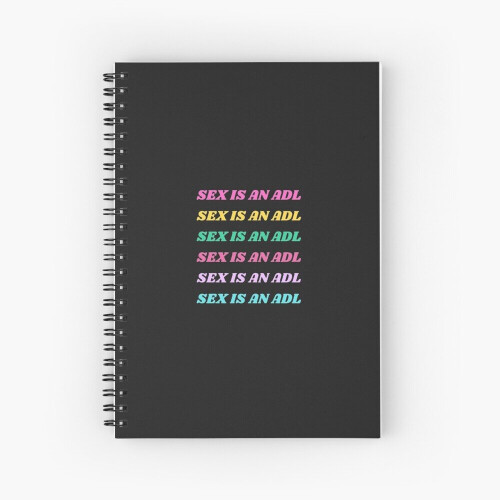 Spiral Notebook Sex Is An Adl A5 120 Pages On Onbuy