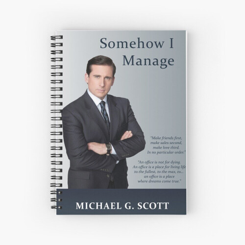 Spiral Notebook Somehow I Manage - Michael Scott A5 120 Pages on OnBuy