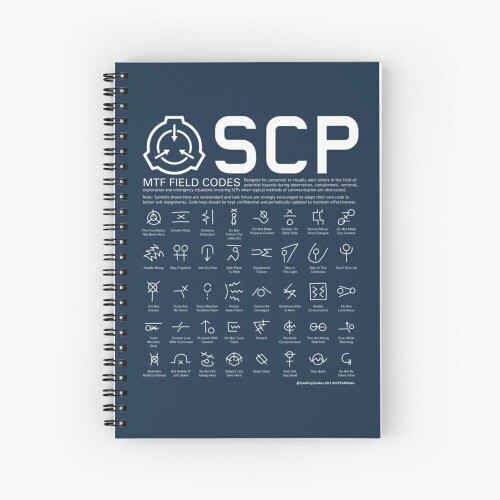Spiral Notebook SCP MTF Field Codes by ToadKing07 A5 120 Pages on OnBuy