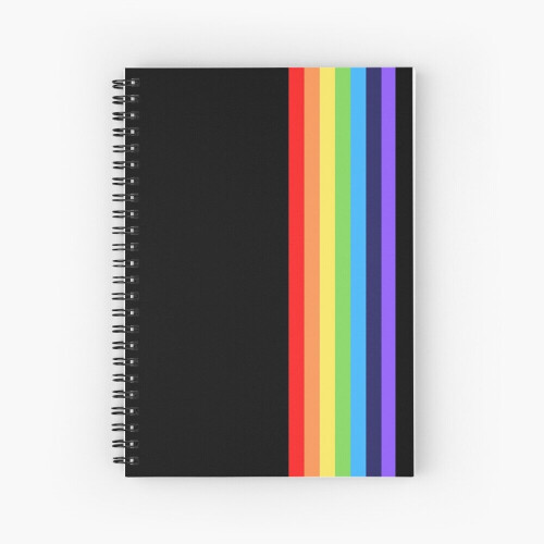 Spiral Notebook Subtle Retro Pride Flag A5 120 Pages on OnBuy