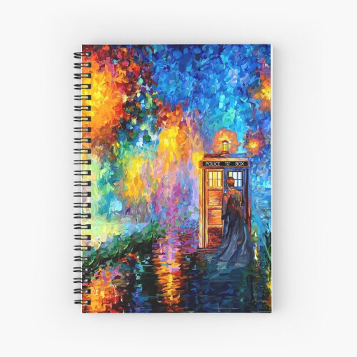 Spiral Notebook Mysterious Man at beautiful Rainbow Place A5 120 Pages ...