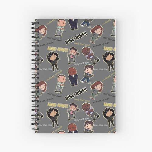 Spiral Notebook Nine-Nine Pattern - Brooklyn 99 A5 120 Pages on OnBuy