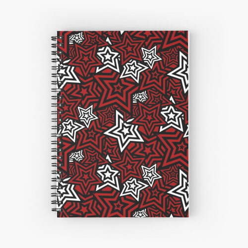 Spiral Notebook Persona 5 Royal Phantom Thief Star Pattern A5 120 Pages ...