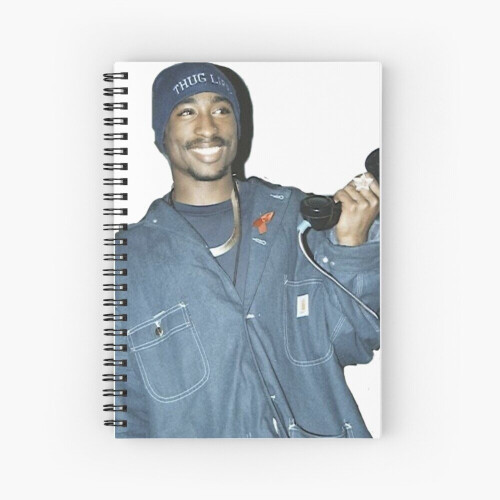 Spiral Notebook Tupac simple photo A5 120 Pages on OnBuy