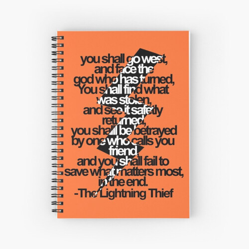 Spiral Notebook Percy Jackson And the Olympians The Lightning Thief ...