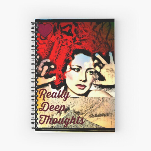 Spiral Notebook Really Deep Thoughts A5 120 Pages on OnBuy