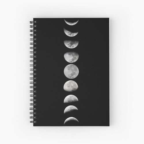 Spiral Notebook Moon phases A5 120 Pages on OnBuy