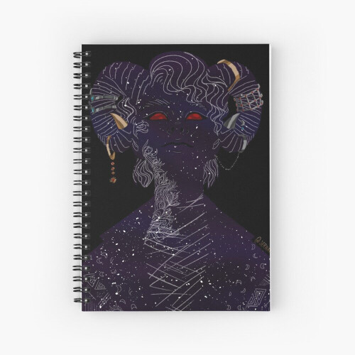 Spiral Notebook starry tiefling A5 120 Pages on OnBuy