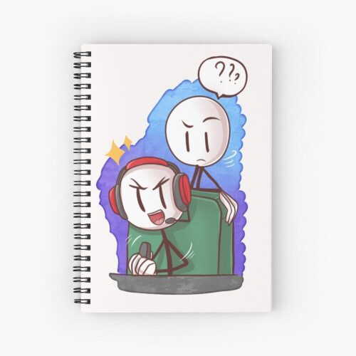 Spiral Notebook Henry stickmin and Charles A5 120 Pages on OnBuy