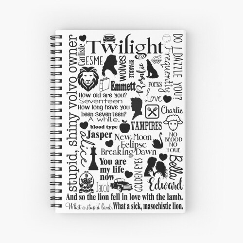 Spiral Notebook Twilight Themed Sub Way Art Graphic A5 120 Pages on OnBuy