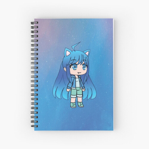 Spiral Notebook Aqua Chan Cute Gacha Girl A5 120 Pages on OnBuy