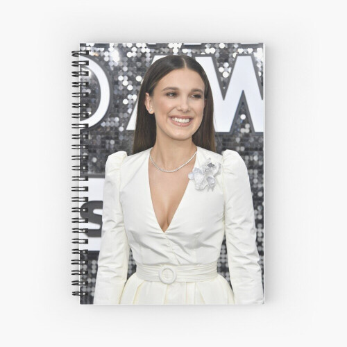 Spiral Notebook millie bobby brown A5 120 Pages on OnBuy