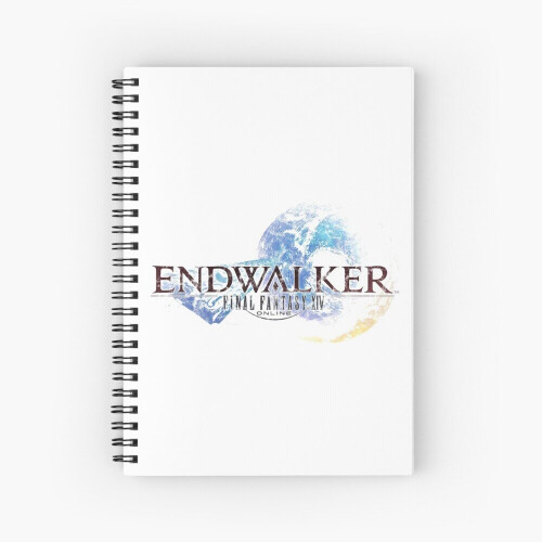 Spiral Notebook FFXIV Endwalker Logo Distressed A5 120 Pages on OnBuy