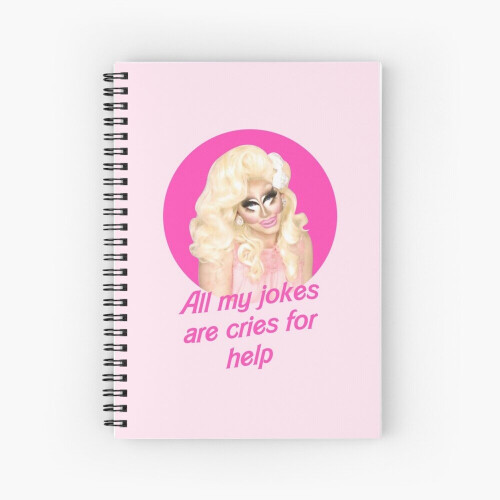 Spiral Notebook Trixie Jokes - Rupaul's Drag Race A5 120 Pages on OnBuy