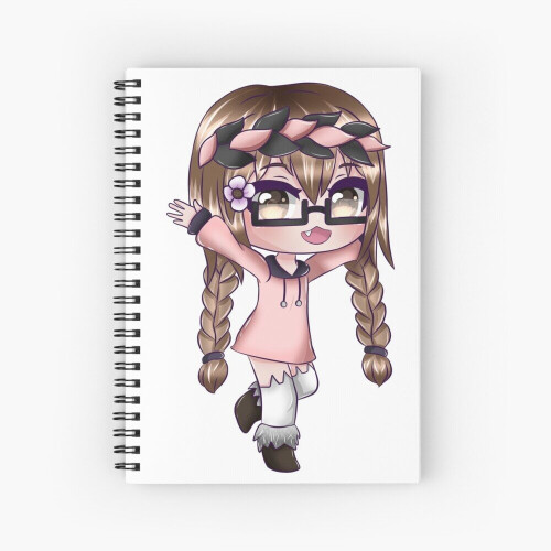 Spiral Notebook Cute Anime Girl - Gacha Edit A5 120 Pages on OnBuy