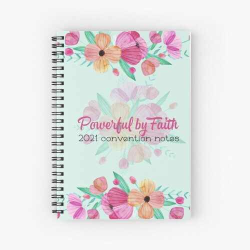 Spiral Notebook JW Notebook, Powerful by Faith, JW Meeting, JW Assembly ...
