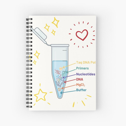 Spiral Notebook The Perfect PCR Polymerase Chain Reaction Process Steps ...