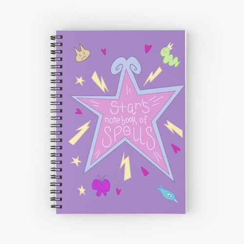 Spiral Notebook Star's notebook of Spells - Star vs FOE A5 120 Pages on ...