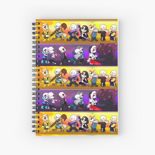 Spiral Notebook undertale au sanses (good and evil) A5 120 Pages on OnBuy