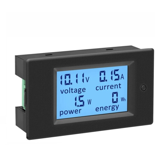 12V Voltmeter Ammeter Tester Indicator Voltage Current Power Energy ...