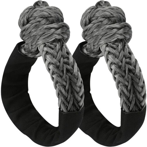 Soft Shackle 2 Pieces Soft Off-Road Shackle Rope, Soft Recovery Shackle ...