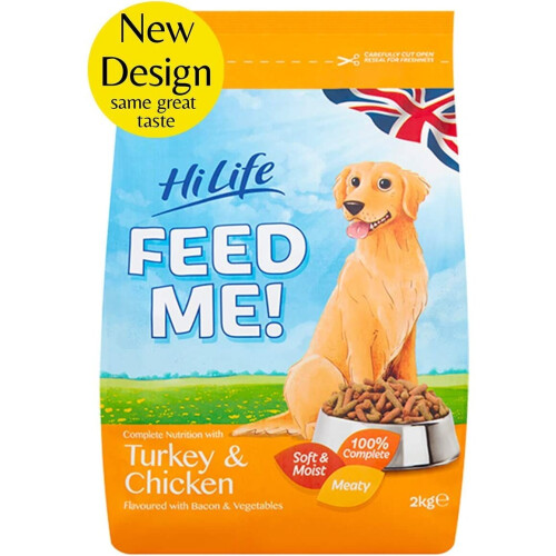 HiLife FEED ME! - Complete Dry Dog Food - Turkey Chicken Bacon ...