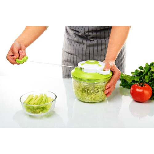 Large 4-Cup Powerful Manual Hand Held Chopper/Mincer/Mixer/Blender to ...