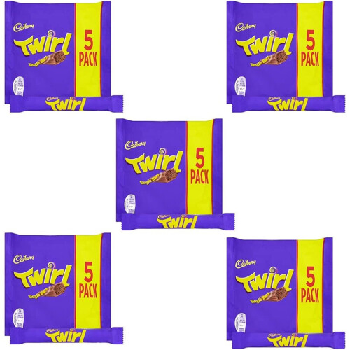 Cadbury Twirl Milk Chocolate Bar 5 Pack 107.5g ( pack of 20 ) on OnBuy