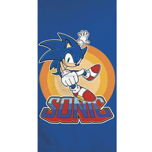 Sonic the Hedgehog Bath Beach Towel 140 x 70 cm Fast Dry. Thumbs up on ...