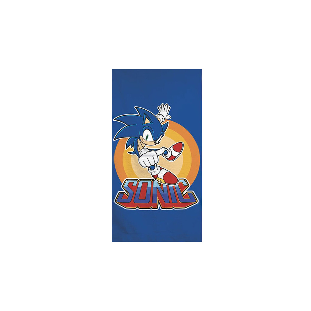 Sonic the Hedgehog Bath Beach Towel 140 x 70 cm Fast Dry. Thumbs up on ...