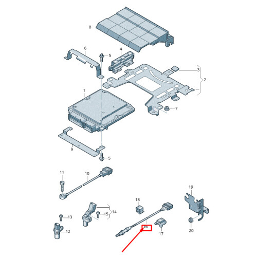 AUDI Q3 8U Lambda Oxygen Sensor 06K906262AD NEW GENUINE on OnBuy