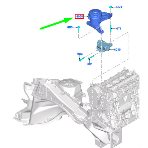 FORD EDGE MK2 Engine Front Support Bracket 2402653 DS73-6F012-GJ NEW ...