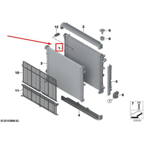 BMW X3 G01 Coolant Radiator 17118642745 8642745 NEW GENUINE on OnBuy