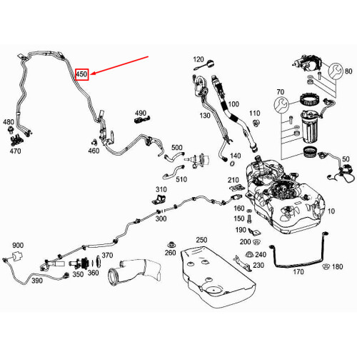 MERCEDES-BENZ GLE W166 Engine Coolant Line A1665000488 NEW GENUINE on OnBuy