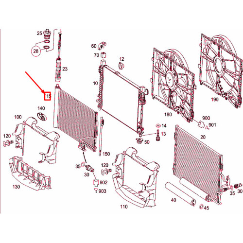 MERCEDES-BENZ SLK R171 Air Conditioner Condenser A1715000354 NEW ...