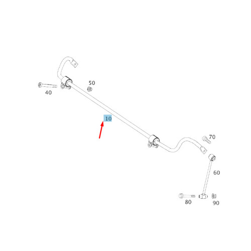 MERCEDES-BENZ CLS C257 Rear Torsion Bar A2133260065 NEW GENUINE on OnBuy