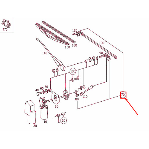MERCEDES-BENZ G W463 Wiper Linkage LHD A4638200041 NEW GENUINE on OnBuy