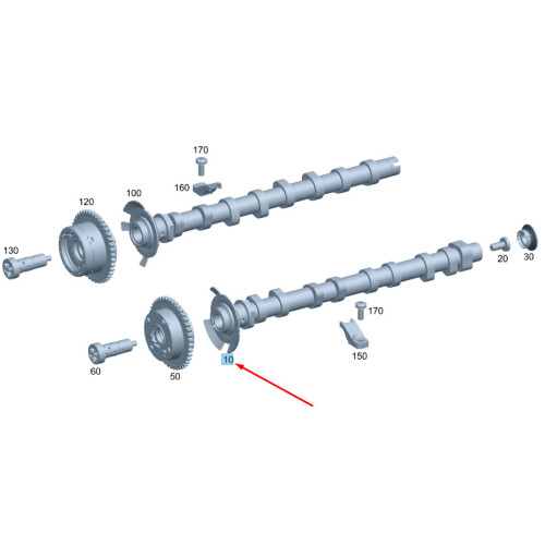 MERCEDES-BENZ C W204 Inlet Camshaft A2740503300 NEW GENUINE on OnBuy
