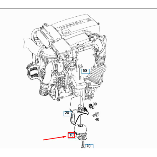 MERCEDES-BENZ E Coupe C207 Front Left Side Engine Mount A2072400317 NEW ...