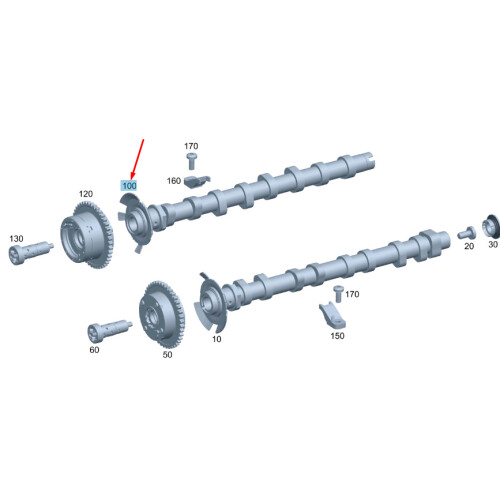 MERCEDES-BENZ E W213 Exhaust Camshaft A2740500101 NEW GENUINE on OnBuy
